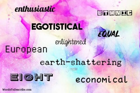 219 Adjectives That Start With E | Words To Describe