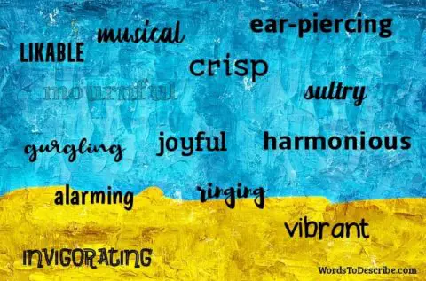 Words To Describe Sound | Words To Describe
