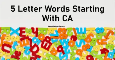 Starting With | Words To Describe